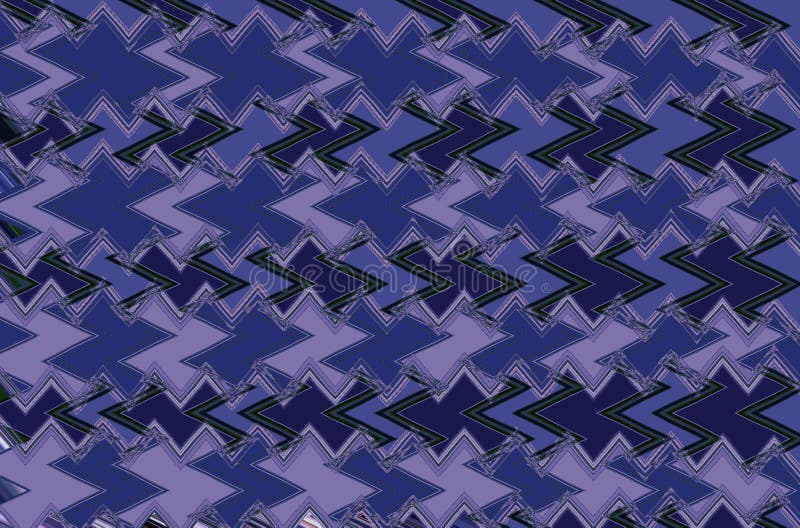 Abstract Zigzag, Pattern with Wave on Floral Theme. Artistic Image ...