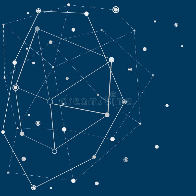 Connecting Dots Technology and Digital for Global Website. Stock ...