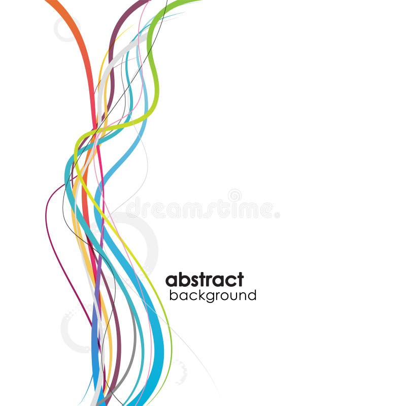 Abstracte Achtergrond Met Lijnen. Vector Illustratie - Illustration of ...