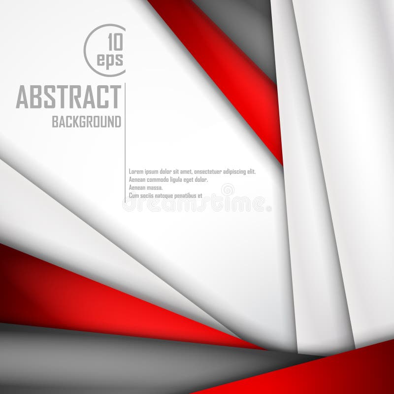 Abstracte Achtergrond Van Rood, Wit En Zwart Vector Illustratie ...