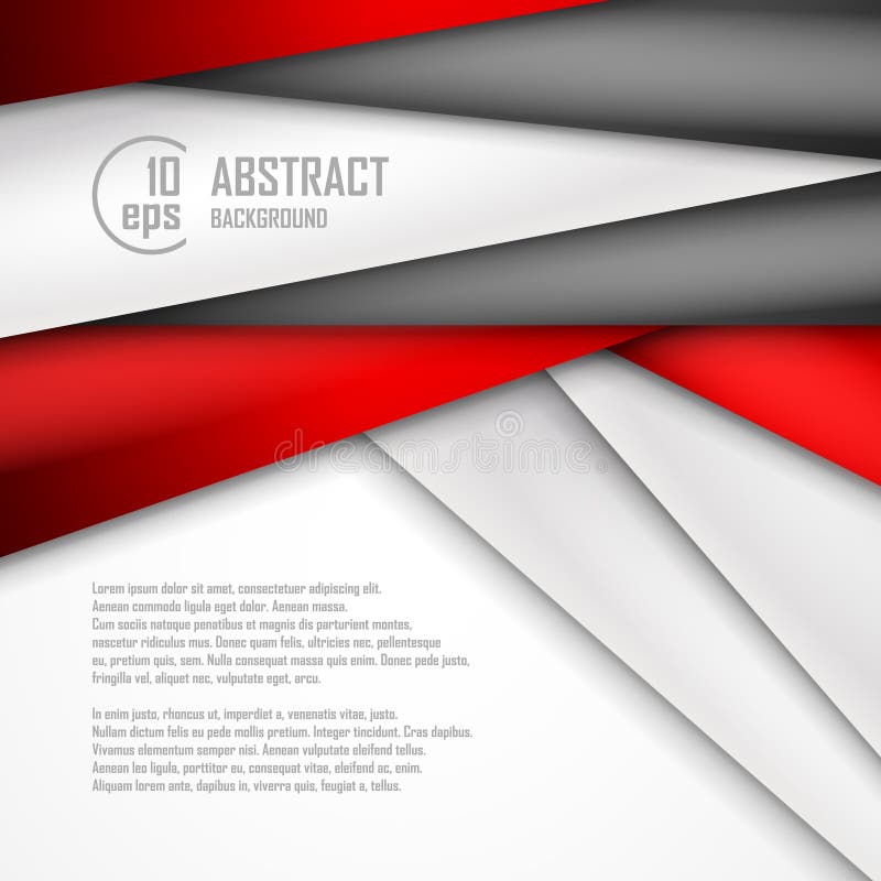 Abstracte Achtergrond Van Rood, Wit En Zwart Vector Illustratie ...