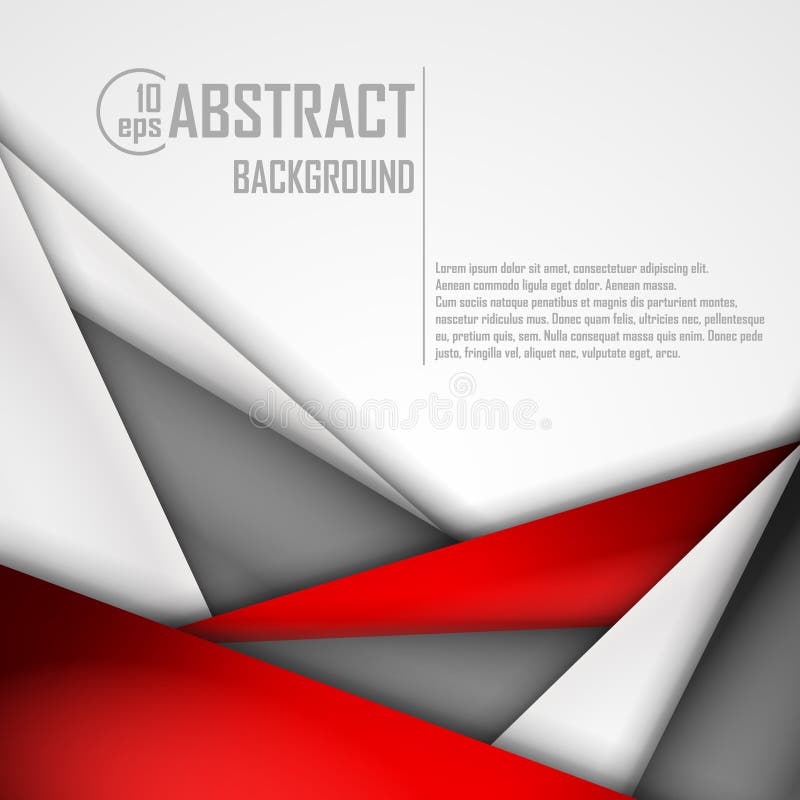 Abstracte Achtergrond Van Rood, Wit En Zwart Vector Illustratie ...