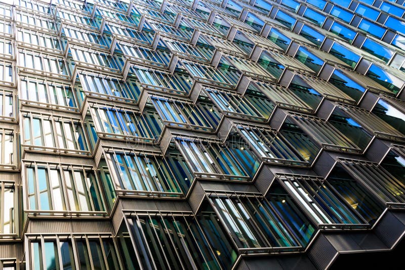 Abstracte Architectuur Van Een Modern Gebouw Stock Foto - Image of glas ...