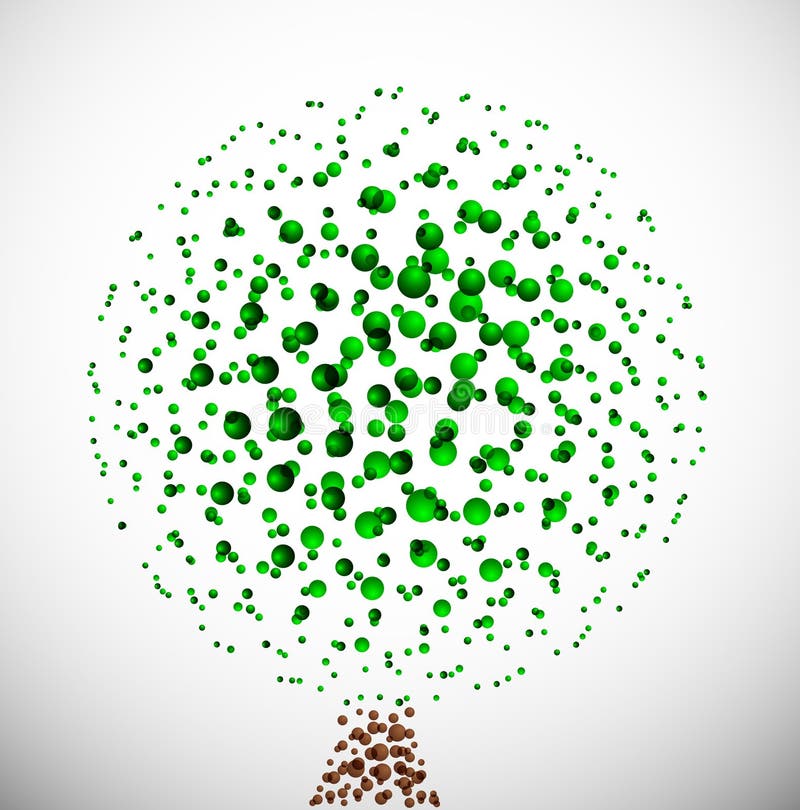 Abstracte boom vector illustratie. Illustration of cirkel - 23554839