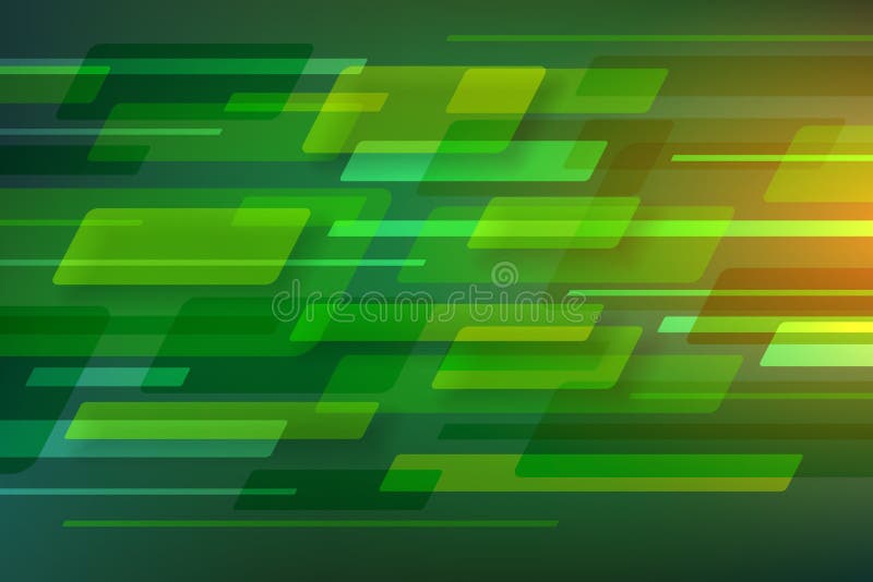 Een Unieke Groene Rechthoek Vector Illustratie - Illustration of ...
