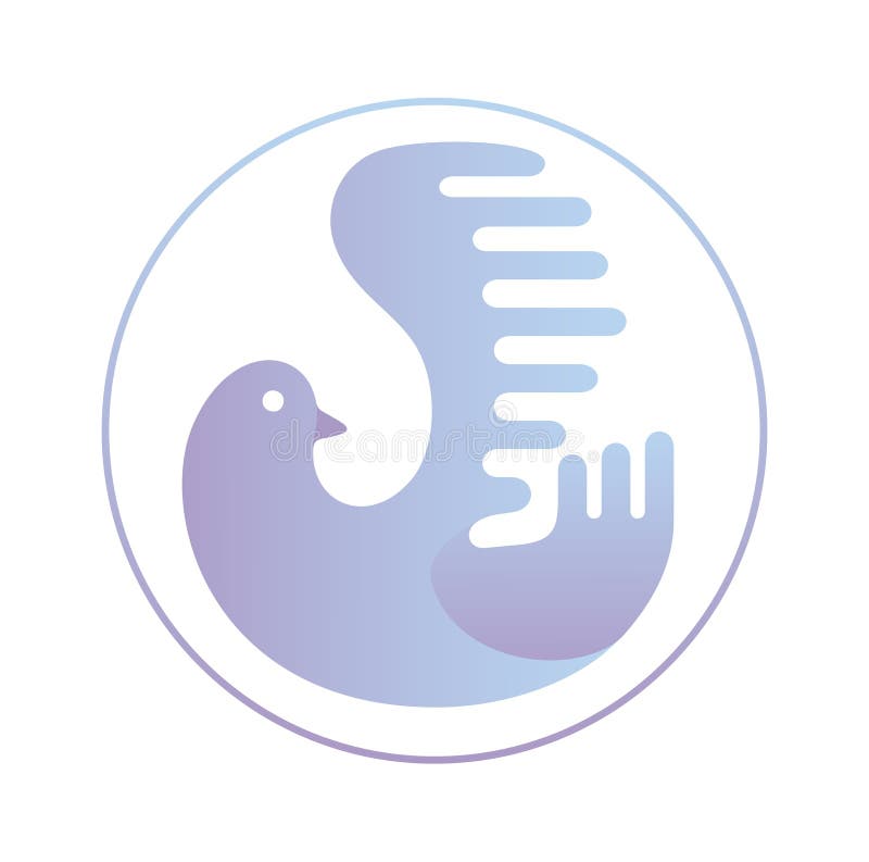 Abstracte Duif Om Logo Template Vector Illustratie - Illustration of ...