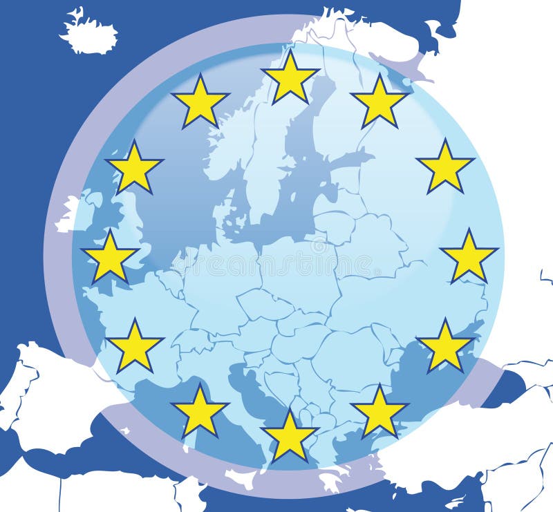 Abstracte Europa Achtergrond Stock Illustratie - Illustration of ...