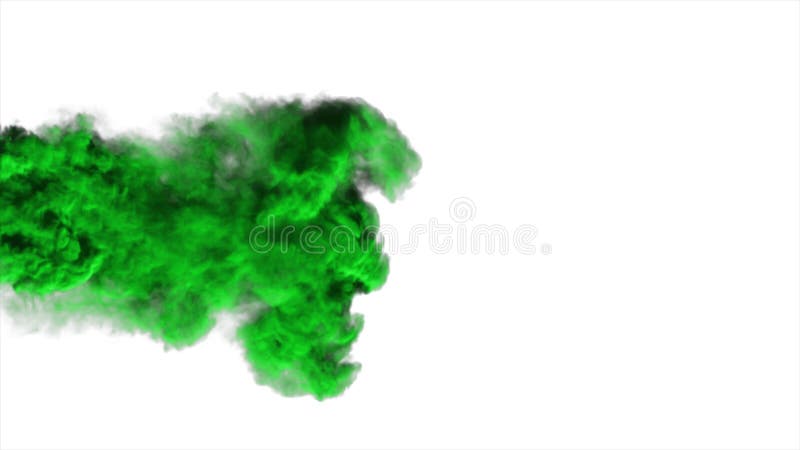 Abstracte Groene Rook Op Witte Achtergrond Stock Foto - Image of ...