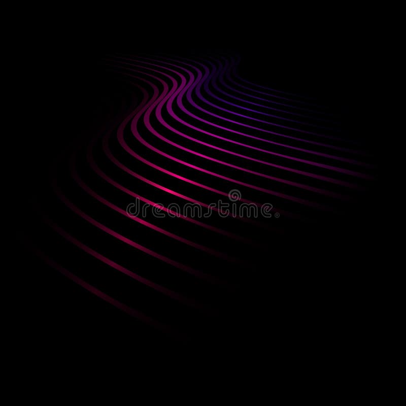 Abstract Behang Met Lijnen En Cirkels Stock Illustratie - Illustration ...