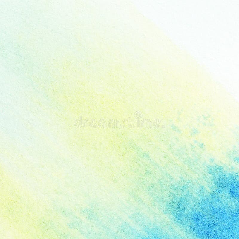 Gele Vlek, Waterverf Abstracte Achtergrond Stock Illustratie ...