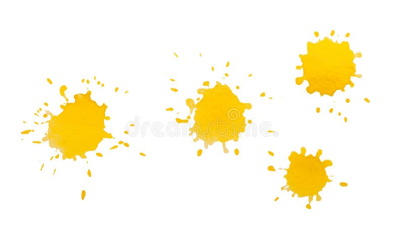 Waterverf, gele vlek stock foto. Image of gevlekt, verf - 27123732