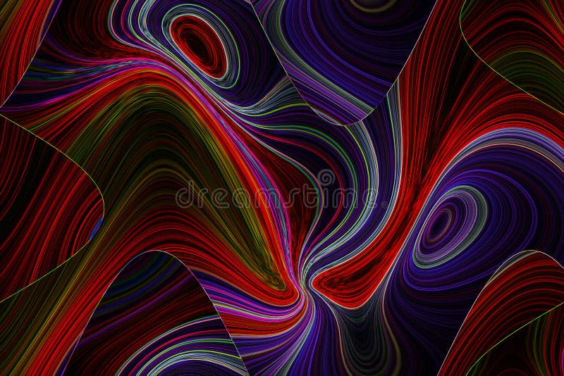 Abstraction. Extraterrestrial Matter, Patterns, Rays and Light. Stock ...