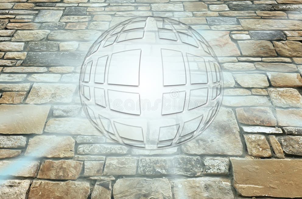 Abstraction As a Bright Sphere Stock Illustration - Illustration of ...