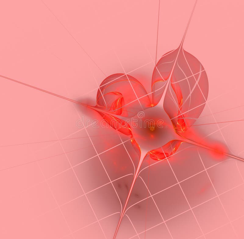 Abstraction As a Flash on the Heart Stock Illustration - Illustration ...