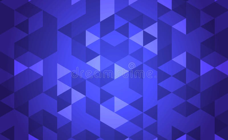 Abstraction Blue Background Many Small Multicolored Triangles Stock ...