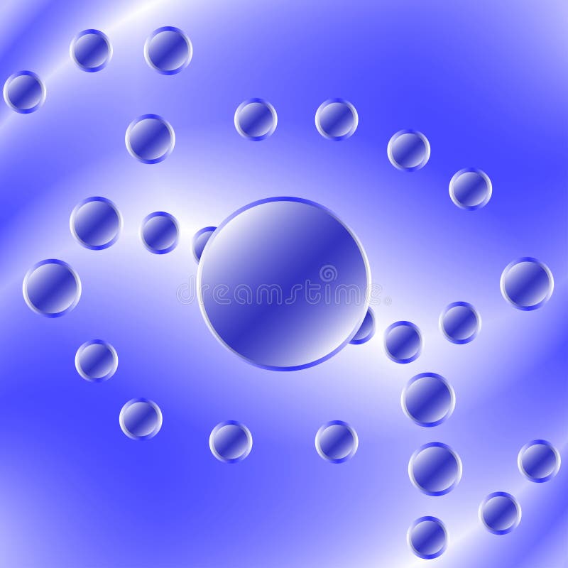 Abstraction blue balls stock vector. Illustration of light - 47613109