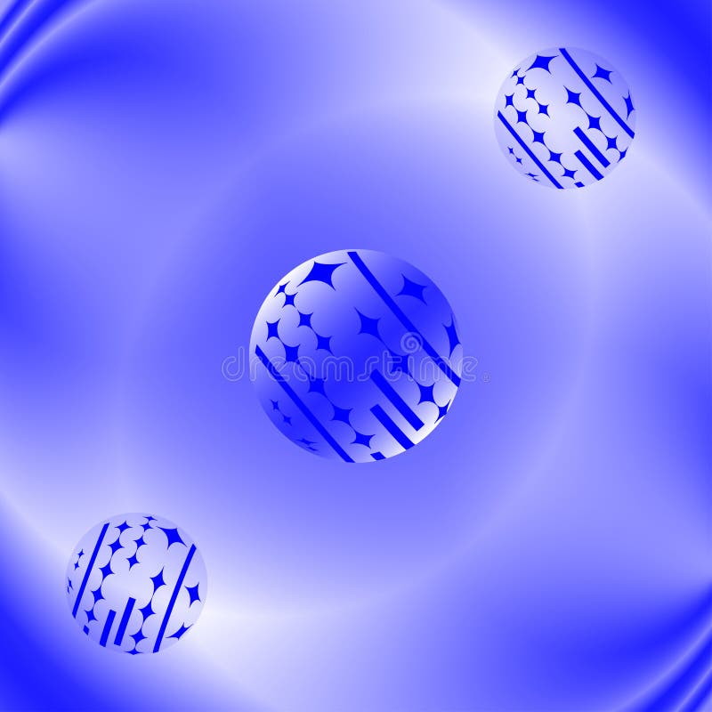 Abstraction blue balls stock vector. Illustration of gradient - 47612564