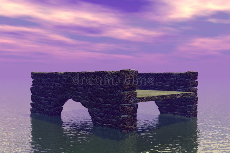 Bridge Leading Nowhere Stock Illustrations – 7 Bridge Leading Nowhere ...