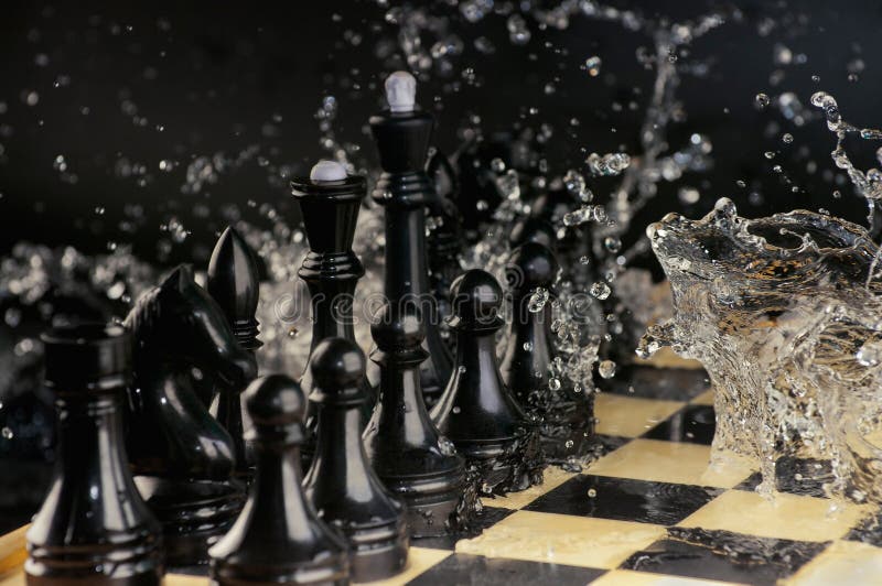 Abstraction of a Chess Game. Stock Photo - Image of figure, cell: 83023522