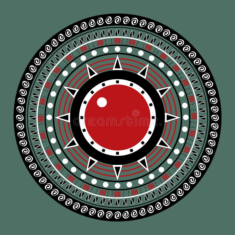 Abstraction, Circle Geometric Ethnic Pattern Seamless Design for ...