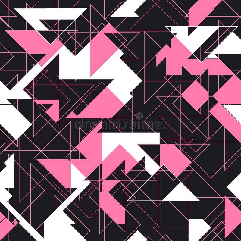 Abstraction, Composed of Different Triangles Stock Vector ...