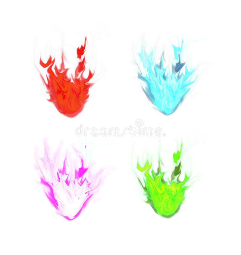 The Abstraction Created Colour Fire. Stock Image - Image of graphic ...