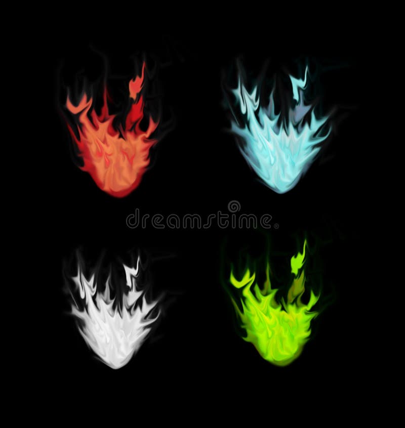 The Abstraction Created Colour Fire. Stock Photo - Image of created ...