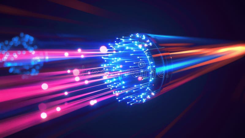 Abstraction of Data Transmission Using Fiber Optic Cable in Section ...