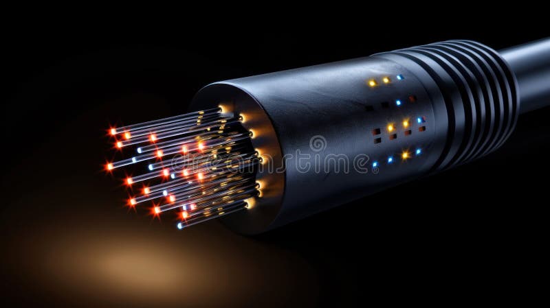 Abstraction of Data Transmission Using Fiber Optic Cable in Section ...