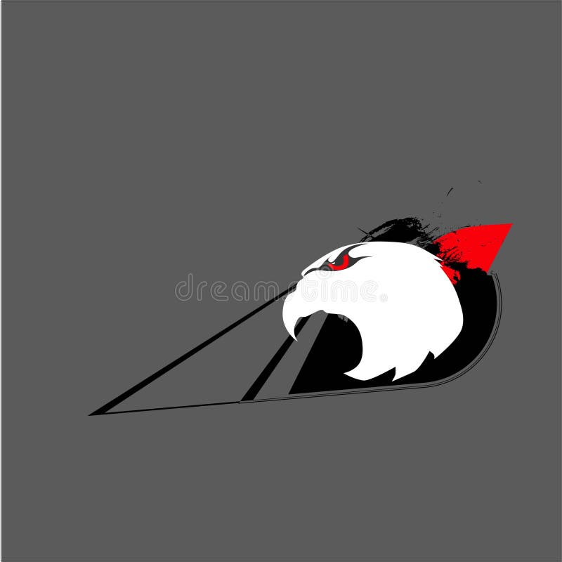 Black Gray Red Predator Bird Profile Icon Stock Illustrations – 3 Black ...