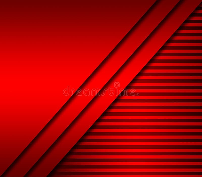 Bright Red Diagonal Shaded Lines Against a Horizontal Stripe Background ...