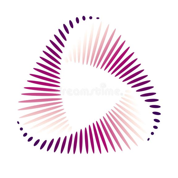 Abstraction of an Endless Ribbon in the Shape of a Triangle Stock ...