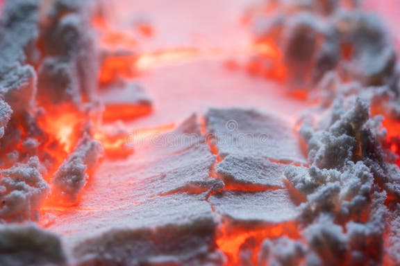 Abstraction Fire through the Snow, Cracks in the Snow, Flour Stock ...