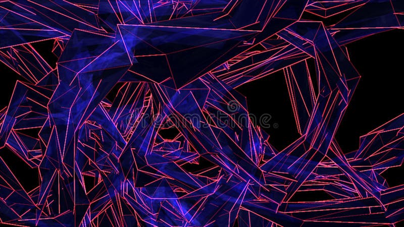 Abstraction with Many Chaotic Fractal Elements, 3d Render Backdrop, Computer Generating ...