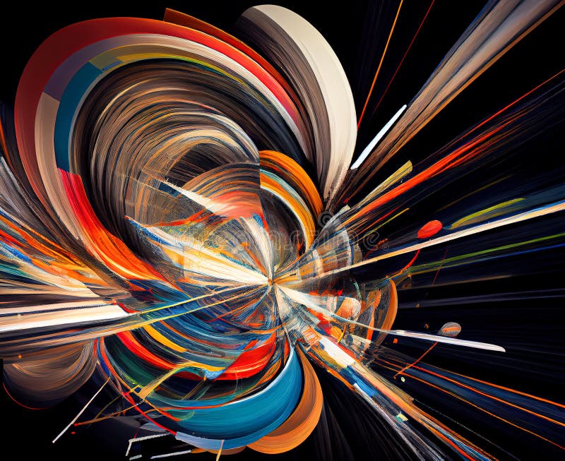 Abstraction Movement Lines. Futuristic Background Stock Image - Image ...