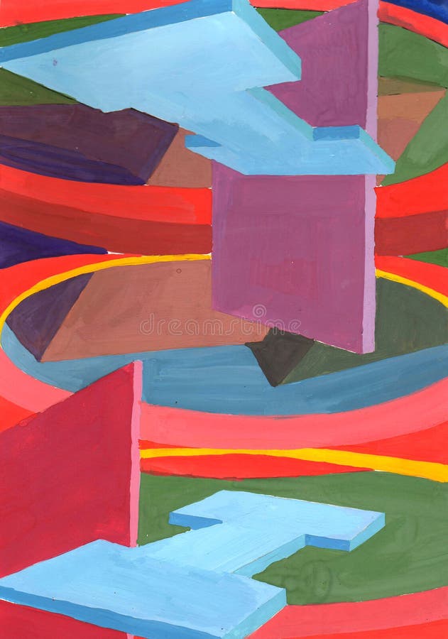 Abstraction Platform Paint Color Stock Image - Image of colors, hand ...