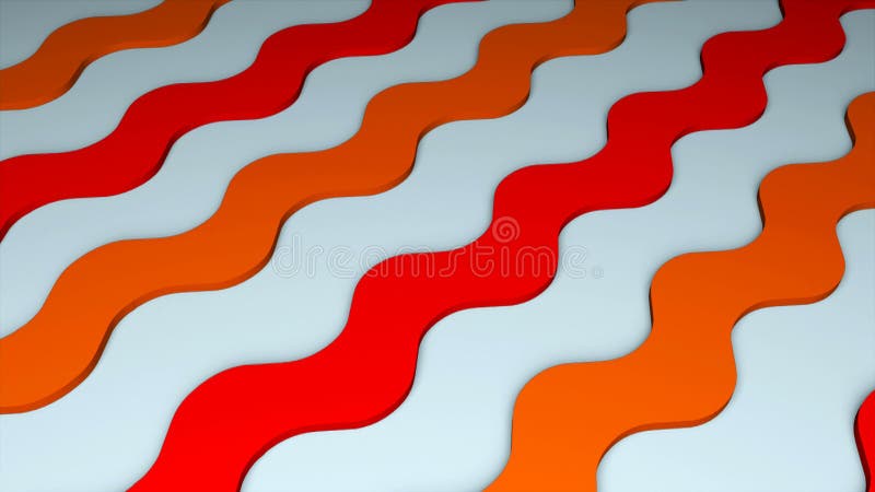 Abstraction with Simple Flat 3d Waves on the Surface, 3d Rendering ...