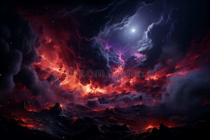Abstraction Space Black Hole Background Ai Generate Stock Illustration Illustration Of