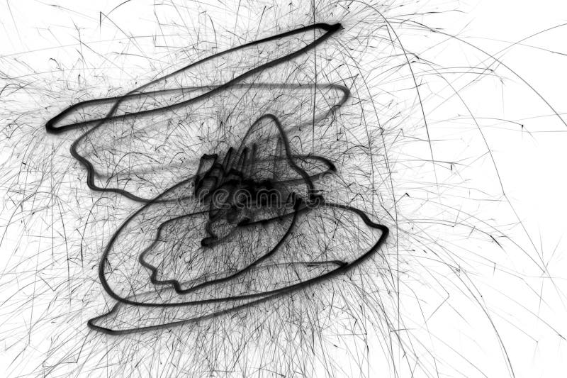 Abstraction with Sparks, Photo Drawing Light on Long Exposure, Color ...