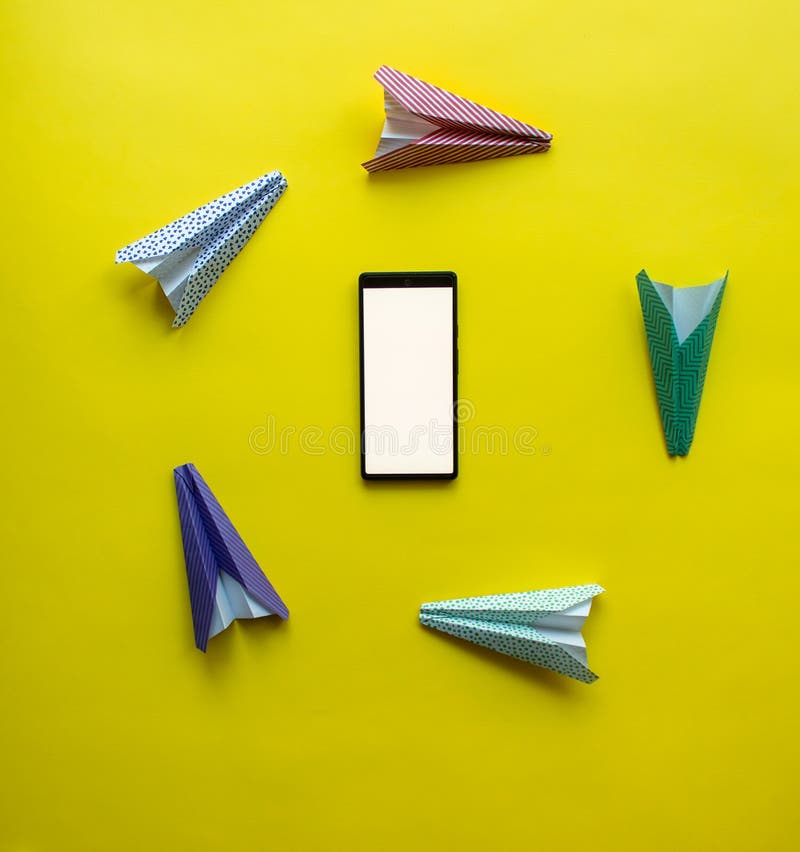 Abstraction on the Theme of Messages and Communication Stock Image ...