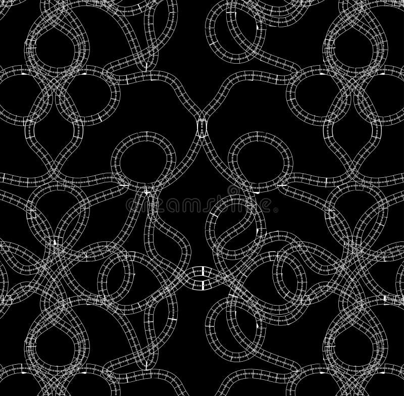 Abstraction. Translucent Curved Line on a Dark Background Stock Vector ...