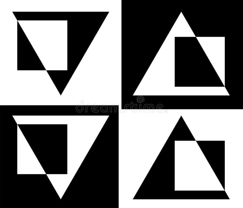 Abstraction from Triangles and Squares Design Business Logo Stock ...