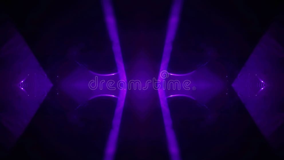 Abstraction Violet Rays Light Effect. Symmertic Illustration Stock ...