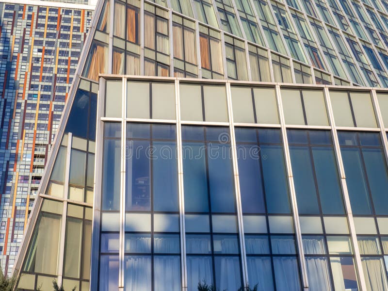 Abstraction from Walls and Windows. Buildings of Unusual Shape Stock ...