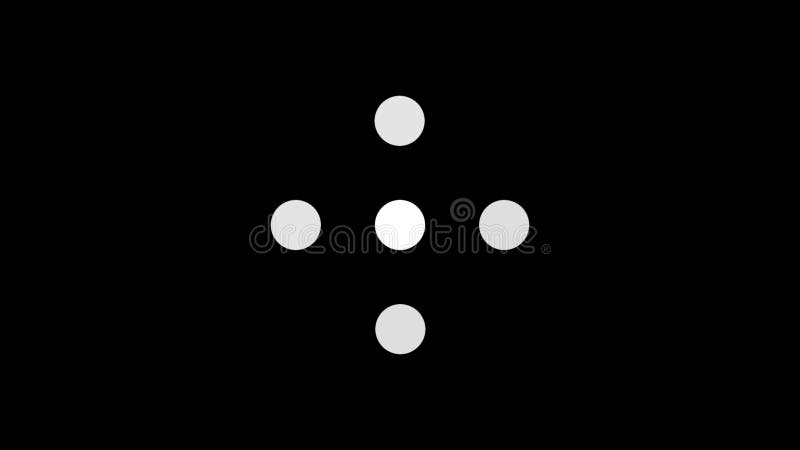 Abstraction of White Squares from Dot Circles Blinking on the Black ...