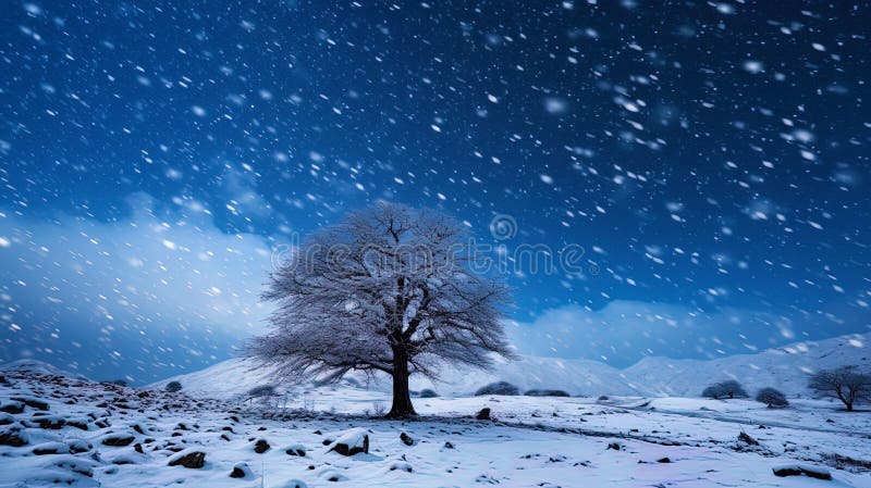 Abstractions in the Form of Stars and Snowfall Stock Illustration ...