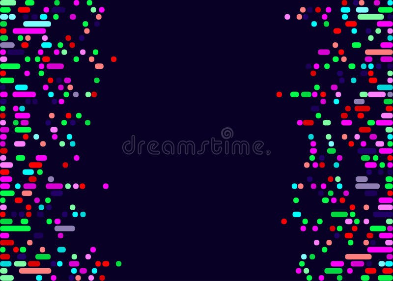 Abstractly Arranged Dots on Blue Background. Stock Vector ...