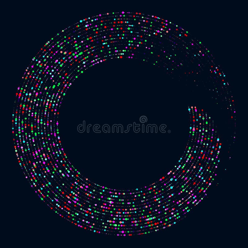 Abstractly Arranged Dots on Blue Background. Stock Vector ...