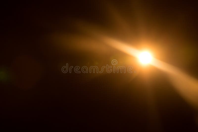 Abstracto Natural Llamarada Del Sol En El Negro Stock de ilustración ...