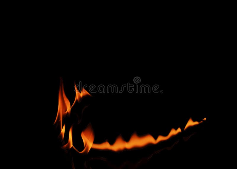 Abstracts Fire Curve Line Isolated on Black Backgrounds Stock Photo ...
